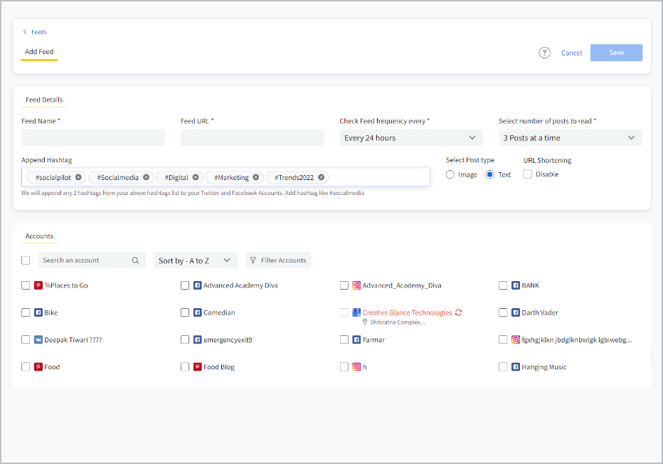 SocialPilot: Auto Blogs Post Sharing to Social Media using Feed Automation